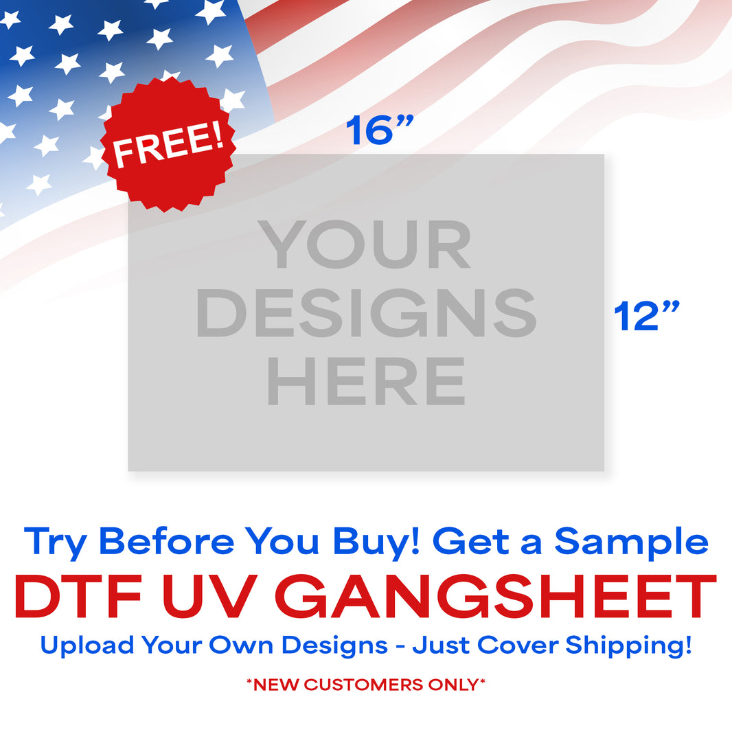 Sample 16in X 12in UVDTF Gang Sheet – DTF Transfer Nation