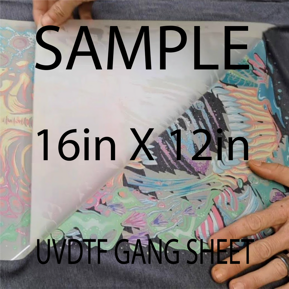 Sample 16in X 12in UVDTF Gang Sheet – DTF Transfer Nation